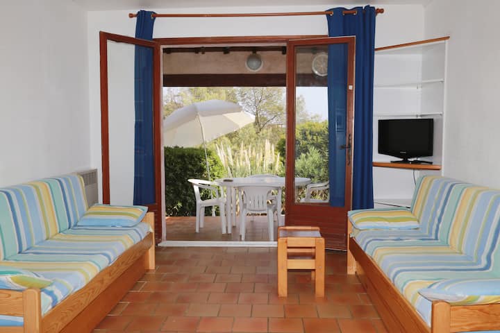 2p En Rez De Jardin N°10 Vue Mer Pramousquier - Hyères