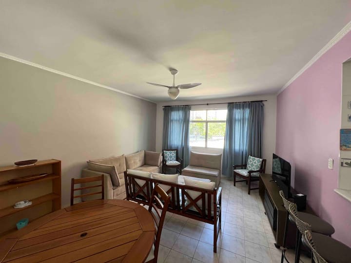 Apartamento Encantador ,A 100 Metros Da Praia - Guarujá