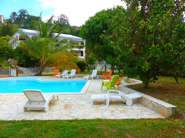 Habitation Diamant - Apparts & Spas: "Bambus" Für 4-5 Personen - Martinique