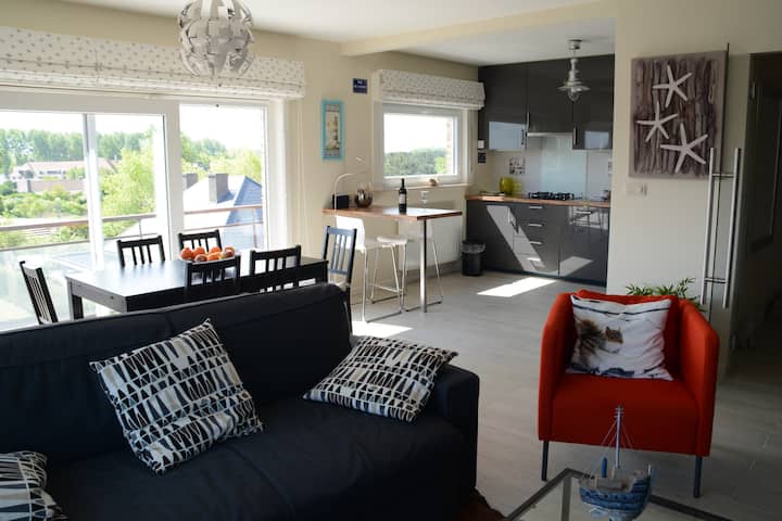 Appartement Tout Confort Au Calme Avec Garage - Koksijde