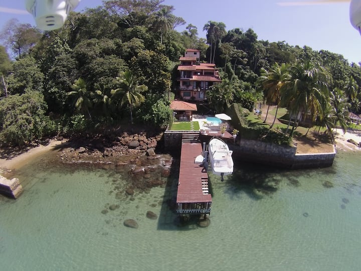Maravilhosa Casa Na Beira D'água Em Angra Dos Reis - Ilha Grande