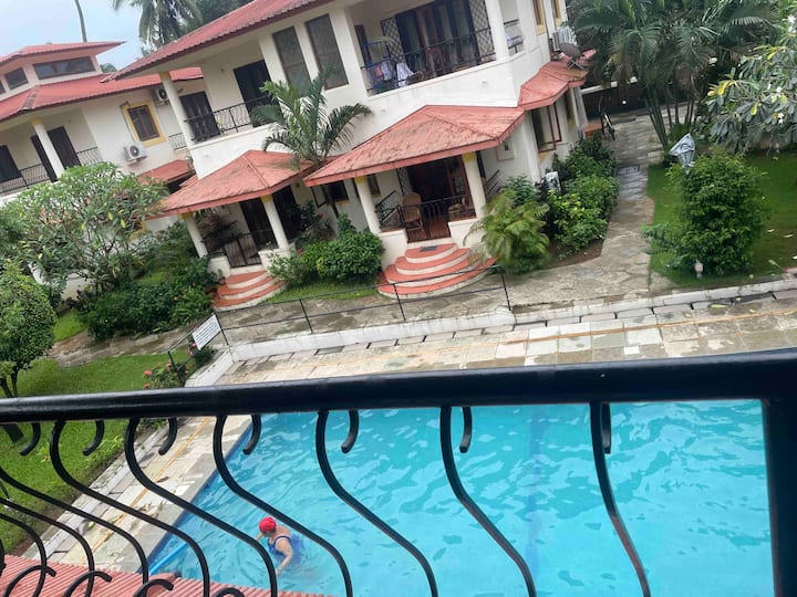 1bhk|❤️arpora|🏊🏼‍♂️🏊🏻pool View| (Baga🏖)|treadmil🏋🏻‍♀️|4ktv🎮🖥 - Goa
