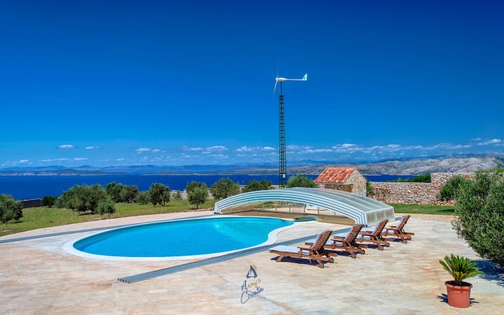 Villa Pinus 7-br With Great Hilltop Views And Pool - Hvar