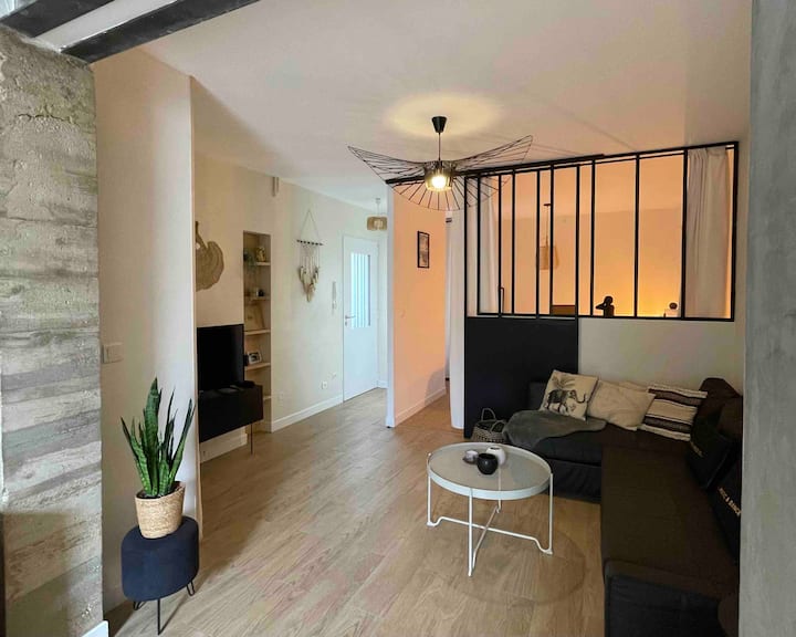 Palmae | Petit Loft Avec Terrasse Jardin Et Spa - Mauguio