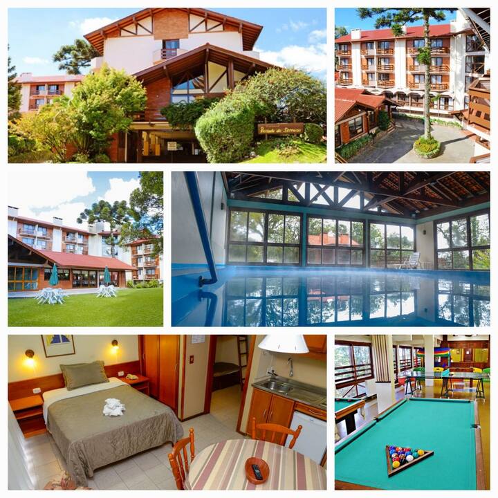 Apartamento No Centro! Piscina, Camareira, Garagem - Gramado