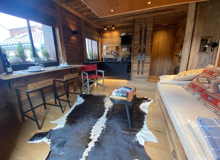 Le Studio Luxe à Megeve (Rue Piétonne) + Parking - Megève