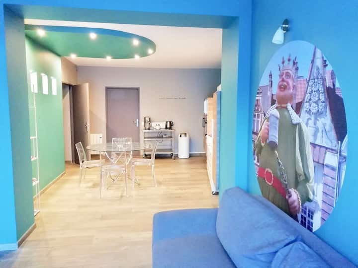 Appartement Béthune Centre 2chambres 6pers - Béthune