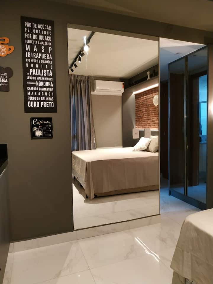 Flat Biarritz Decorated (Smart Tv 4k, Wi-fi) - Brasil
