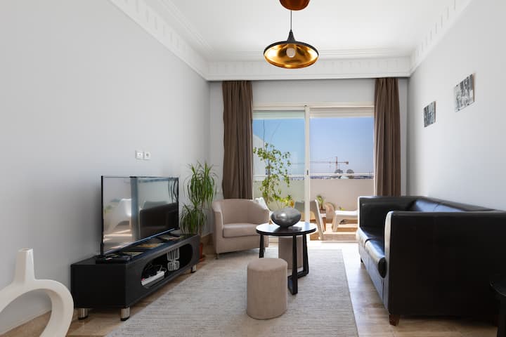 Rooftop Terrace Panoramic Sunny  Casa Maarif Ac - Casablanca