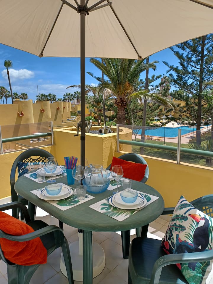 Apt Vista Piscina En Corralejo Con Fibra-wifi - Fuerteventura