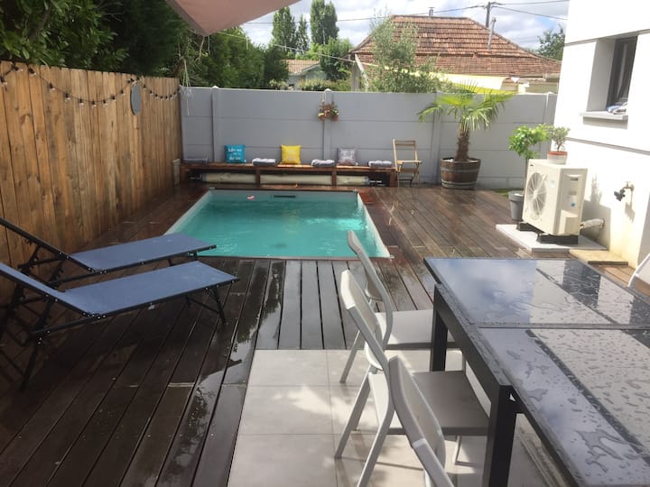 Maison, Piscine Centreville Gujan-mestras  4 Hôtes - Le Teich