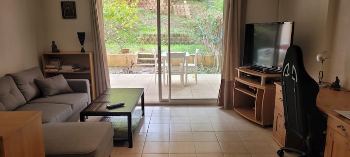 T2 Rez-de-jardin Dans Résidence Sécurisée. Calme. - Cavalaire-sur-Mer