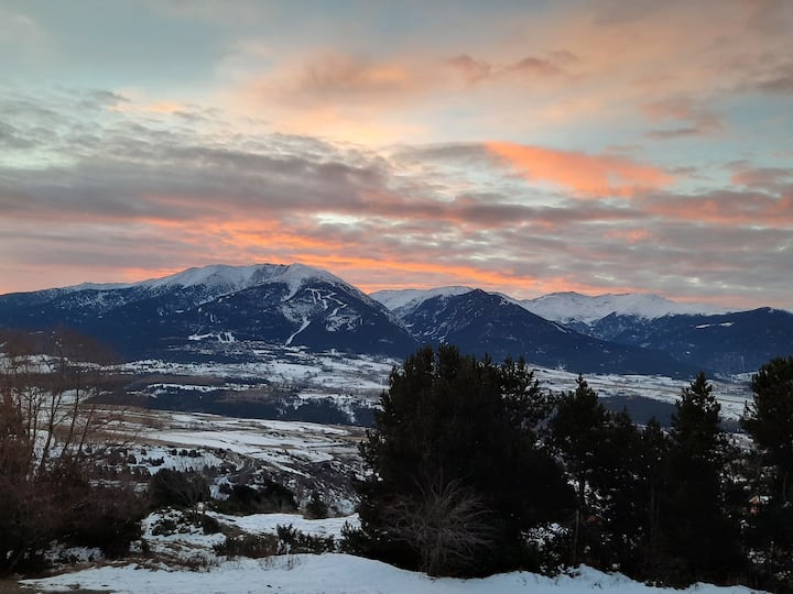 Appart 10 Pers Vue Montagne Plein Sud - Font-Romeu-Odeillo-Via