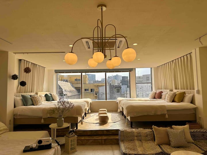 【1棟貸切270㎡】/max34名/浅草駅徒歩3分/駐車場付2台/屋上花火絶景 - 마이하마