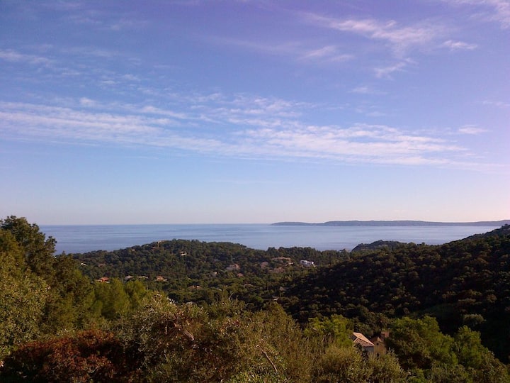 Vue Mer. Domaine Privé-gardienné. Bormes/mimosas - Bormes-les-Mimosas