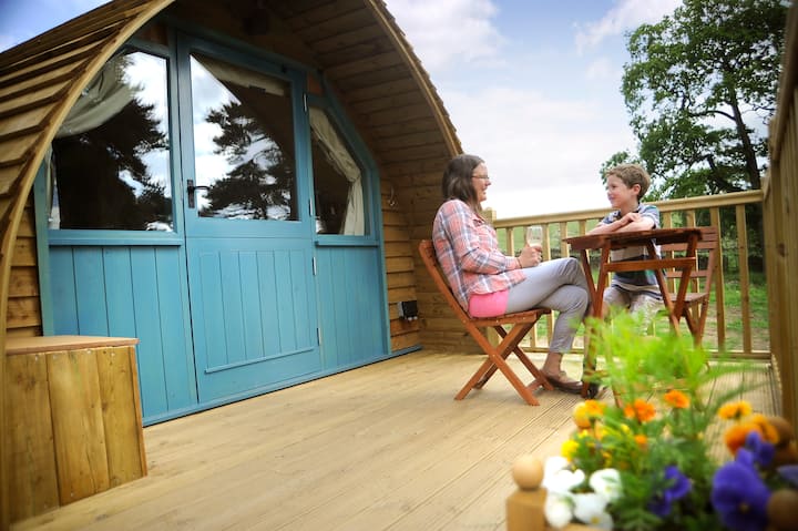 Langley Glamping Cabins - The Wonneys - Langley Castle Hotel