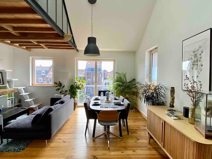 Lille Centre - Loft Duplex - Vue Panorama Jardin - Lomme