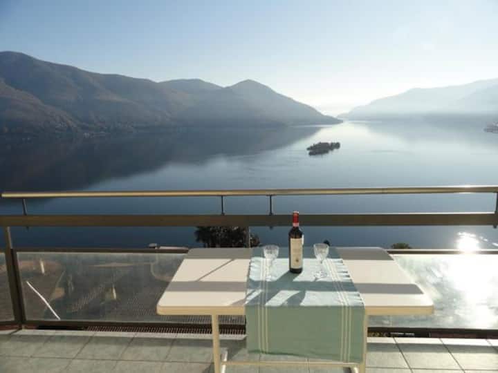Apartment Lago Maggiore,pool,volle Seesicht. - Brissago
