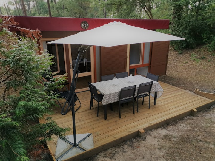 Le Village Sous Les Pins, Bungalow 2p Les Fougeres - Landes