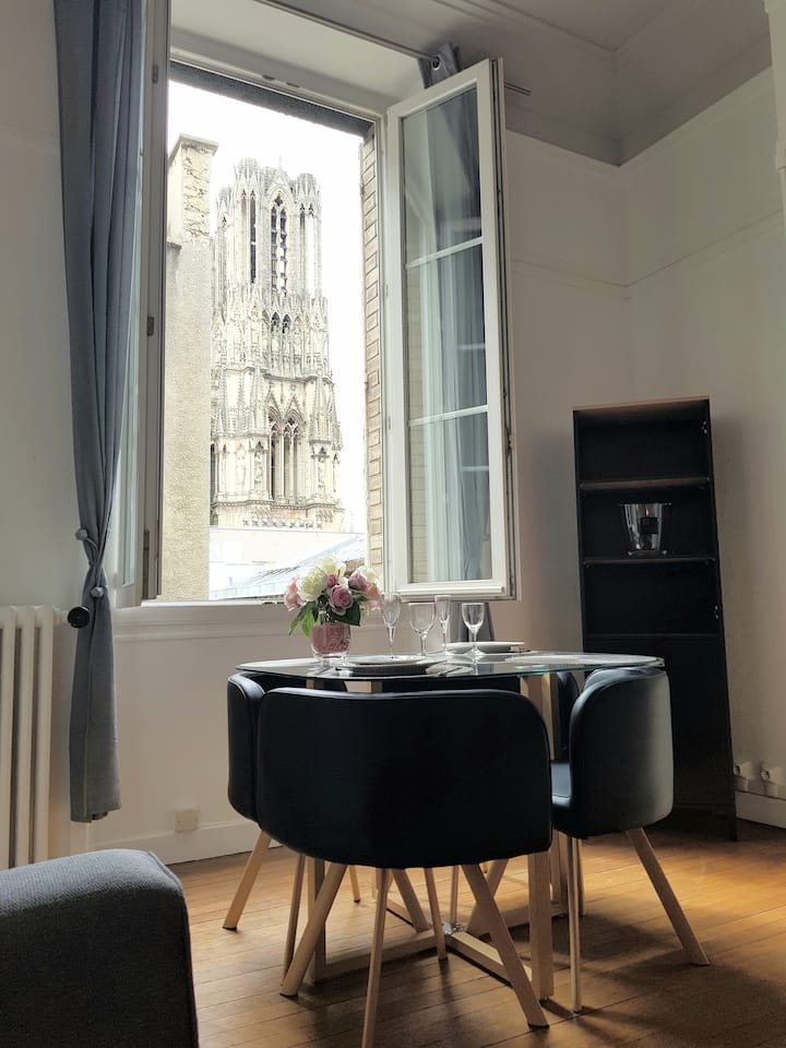 Reims Vue Cathédrale - Appartement Hyper Centre - Reims