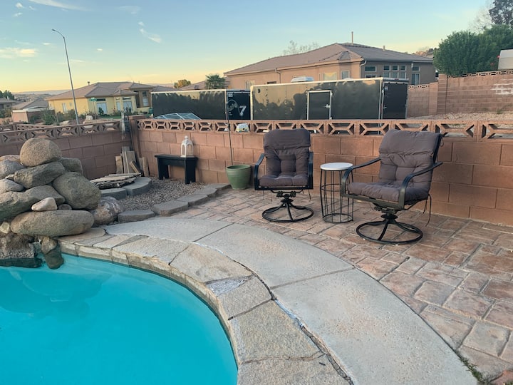 Fenced, Private Back Yard Pool - St. George, UT