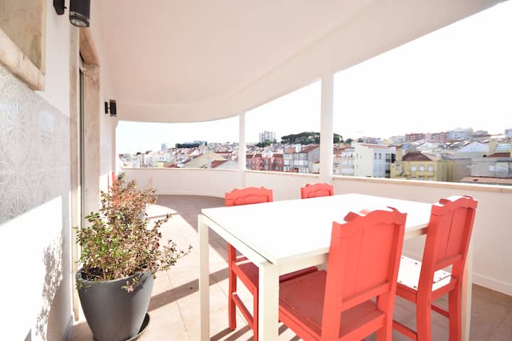 Palmira Terrace - An Exclusive Viewpoint Of Lisbon - Ajuda