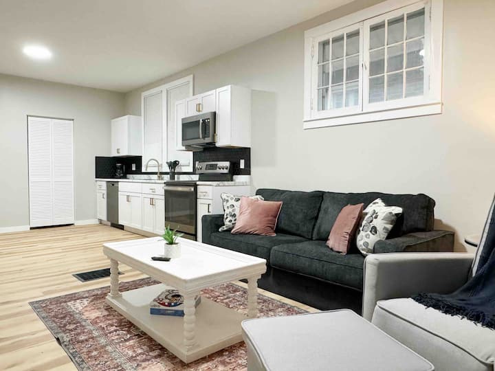 House Of Color B | King 1bd/1ba Apt Near Downtown - Evansville, IN