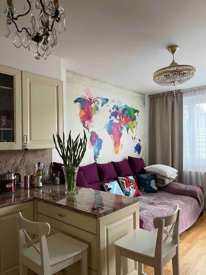 Charming & Cozy Apartment Near O2 Arena | Balcony - Prague