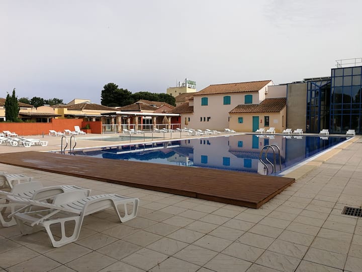 Casa Les Mûriers Lit 180 Clim Club Pisc Mini Golf - Argelès-sur-Mer