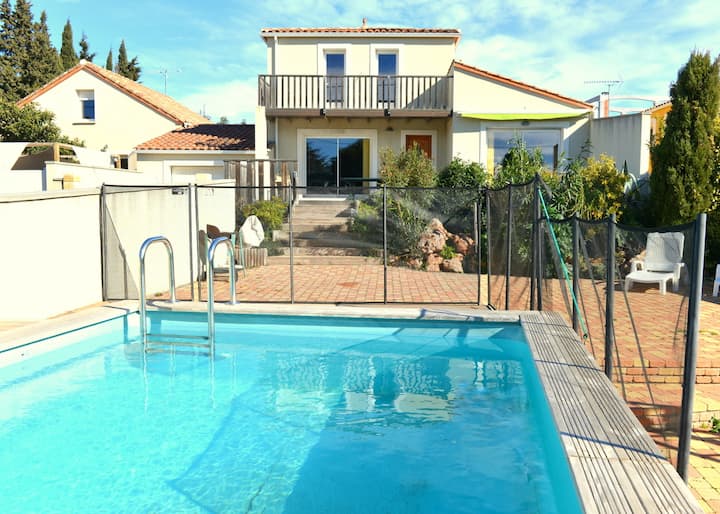 Grande Villa Neuve Avec Piscine Près Mer Et  Sète - Frontignan