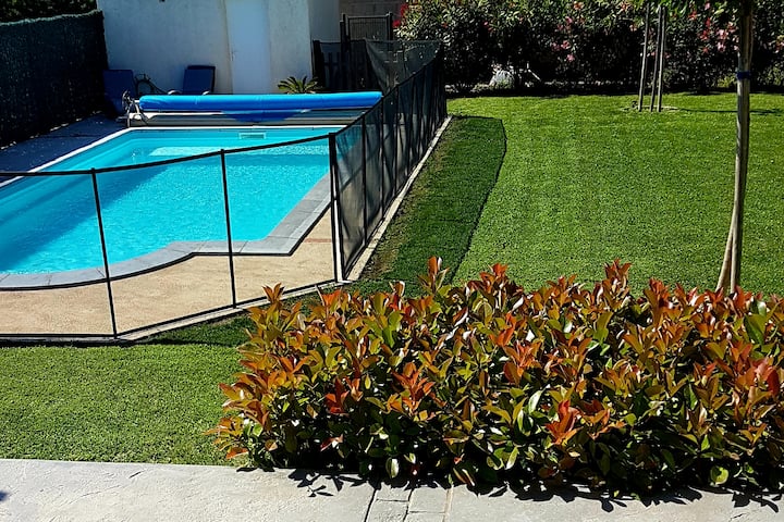 Villa Climatisé Avec Piscine Ensoleillé 6km Plage - Perpignan