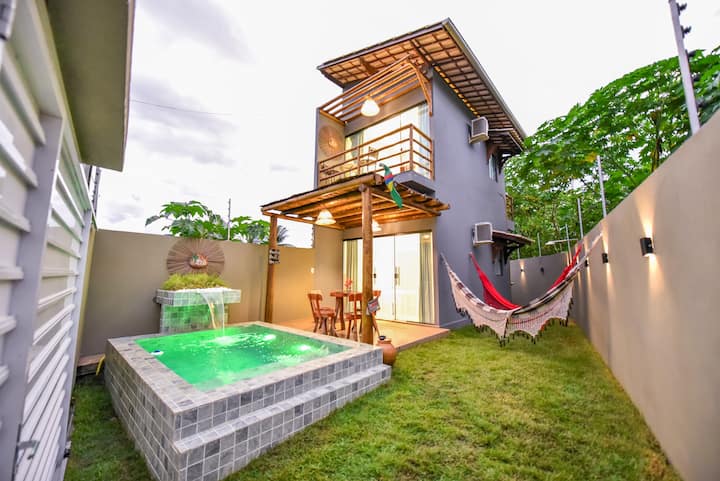 Flat Novo 02 - Varanda Super Aconchegante! - São Miguel dos Milagres