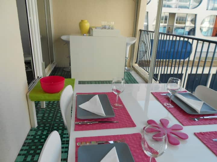Studio With Alcove And Terrace In The Village Center, 200 M From The Beach - La Grande-Motte