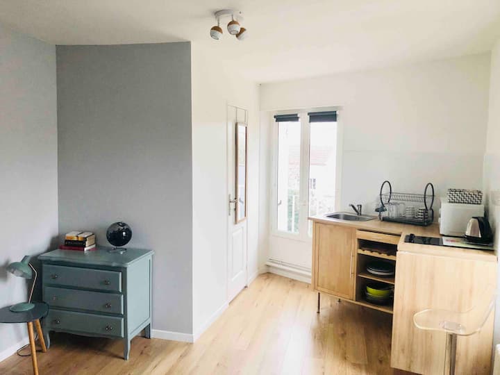 Charmant Studio Climatisé Avec Vue Sur La Seine - Pontoise