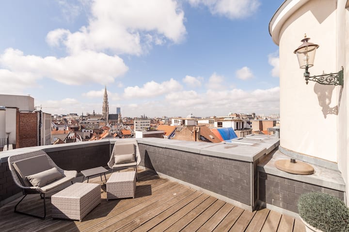 Stylish Airconditioned Duplex With Rooftop Terrace - Brussels