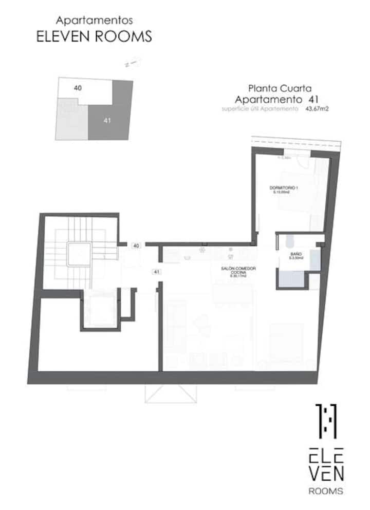 Aptos Eleven Rooms-apto Abu 1 Hab V. Ciudad 41 - Burgos