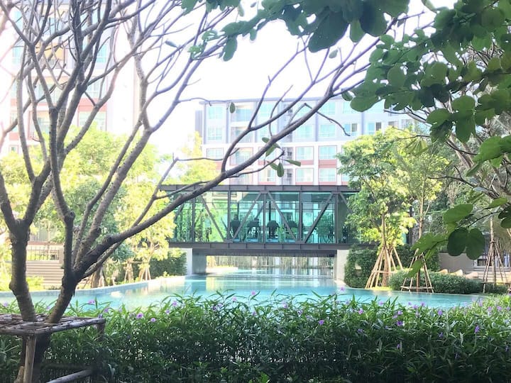 清迈超大豪华泳池高档公寓 一室一厅1br 5min Centralfestival Poolview - Chiang Mai
