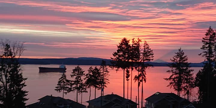 Oceanview King Suite & Patio, Beach Access - Ladysmith