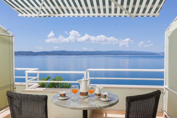 Beautiful Seaview Studio Next To The Beach ! - Brela