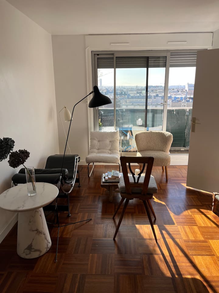 Apt Premium- Vue Sur La Tour Eiffel Et Montmartre - Parijs