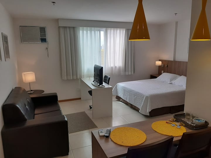 Flat Inspirador E Relaxante, Perto Do Centro 1007 - Campos