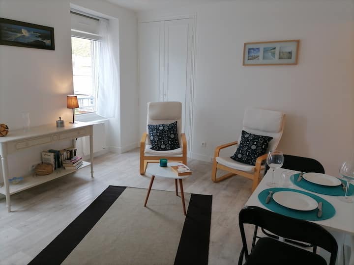 Joli Studio Plein Centre 50m De La Mer - Granville