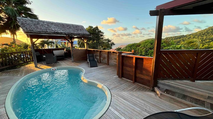 Villa Vue Mer, Piscine & Terrasse Tropicale - Deshaies