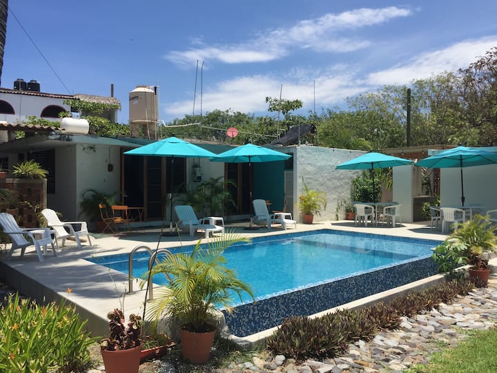 Retro 70s Style Bungalow With Private Pool