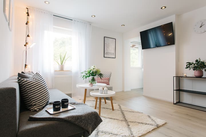 Geräumiges & Helles Apartment ☆ Burgblick ☆ Parken - Heppenheim