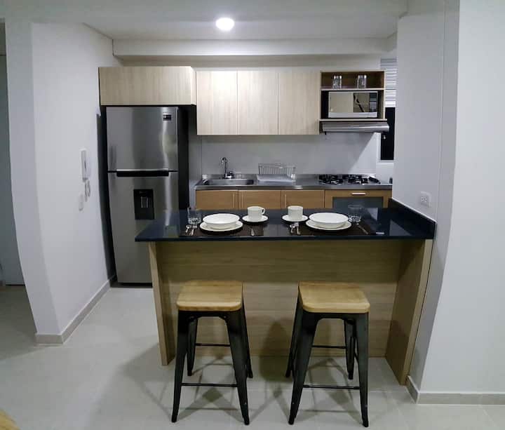 Mir9 Comfy & Furnished Apt / Apto Comodo& Amoblado - Cali