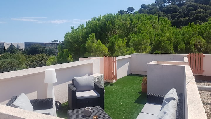 Charmant 2 Pièces Avec Terrasse Et Rooftop - Vence