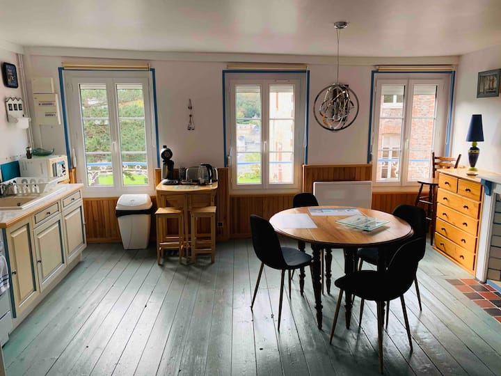 Appartement Calme, Vue Port, 5min à Pied De La Mer - Saint-Valery-en-Caux