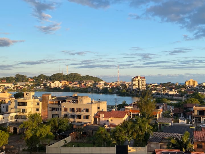 Apto Confortável Com Vista Para A Lagoa Do Violão - Torres
