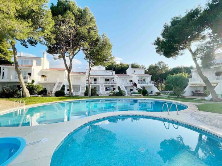 Apartamento Lia En Port Addaia, Piscina Y Barbacoa - Minorque